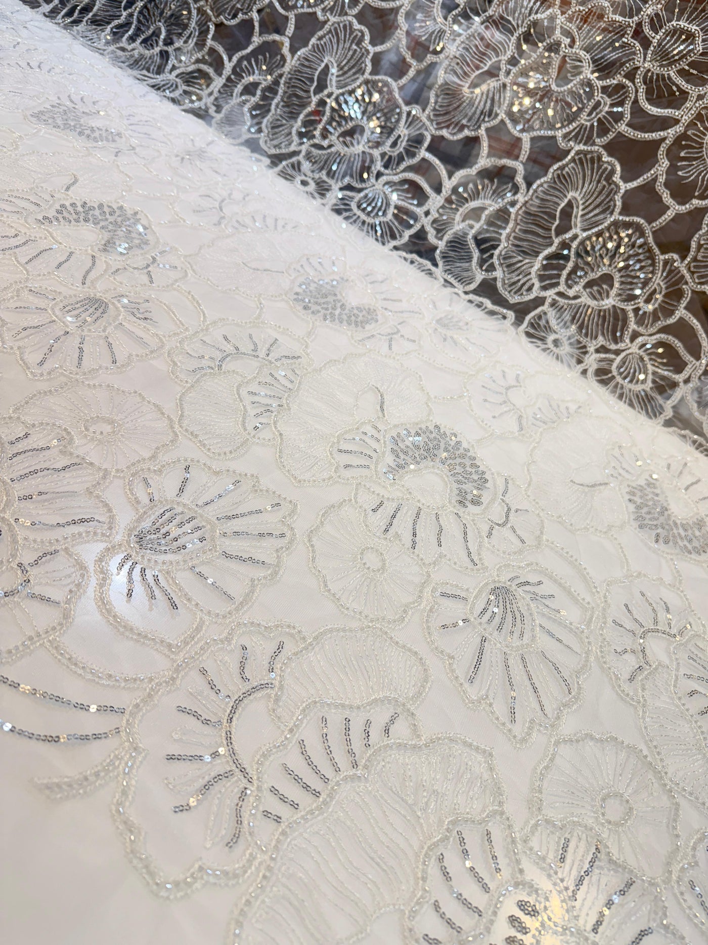 White Imported Handwork Net Embroidery 48 inch width – Fabric Forever