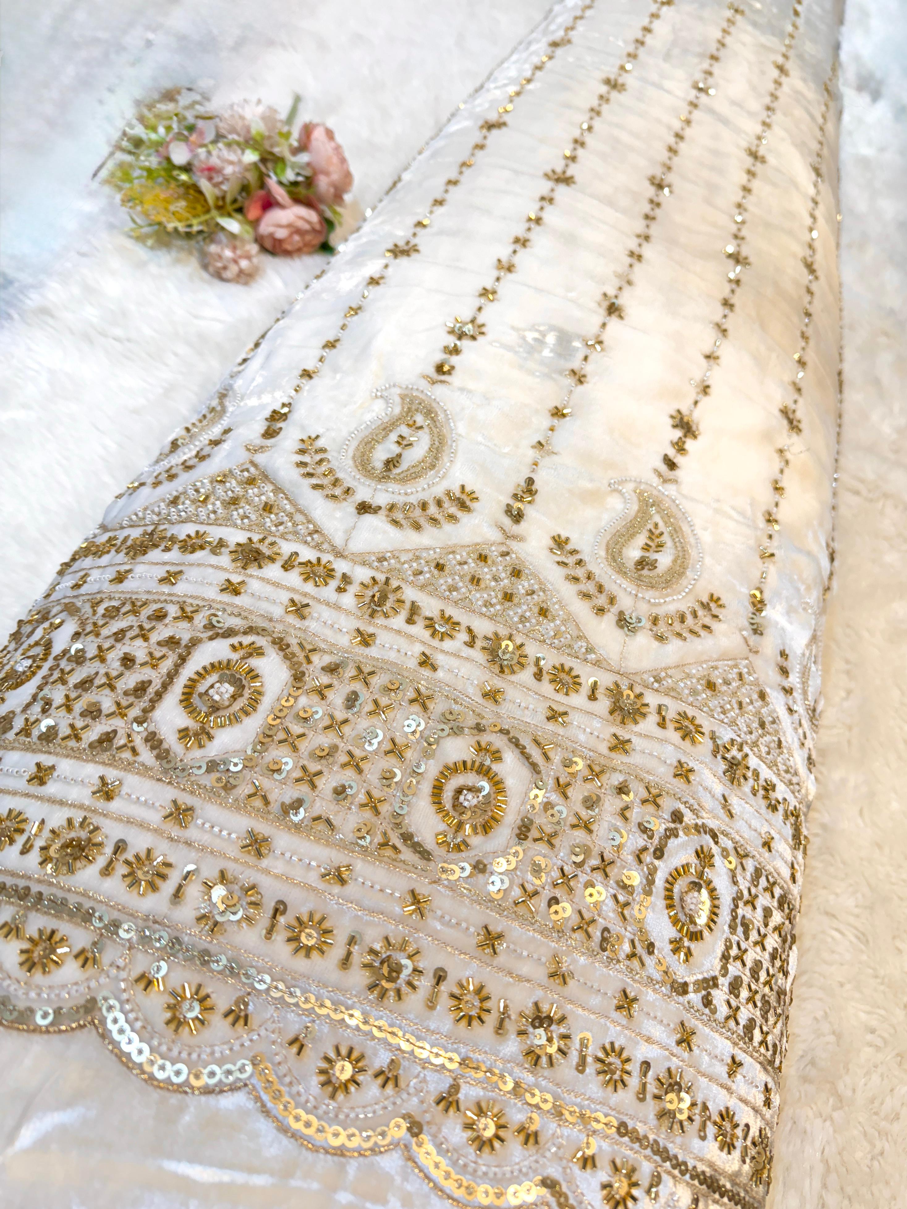 Pure Velvet Handwork Embroidery 48 inch width – Fabric Forever