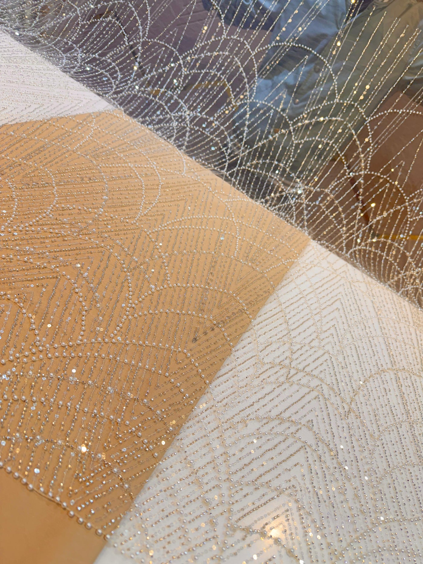 Beige Emil Handwork Net Embroidery 54 inch width – Fabric Forever