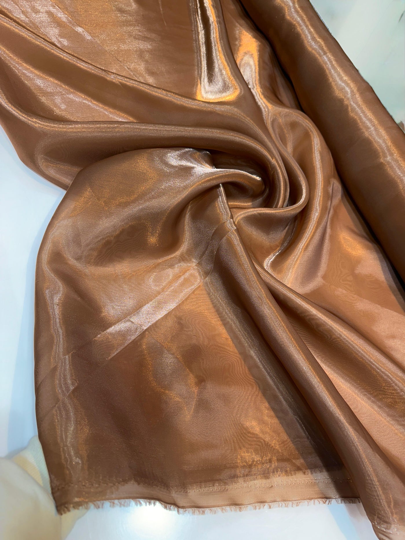 Brown Original Imported Glass Tissue Fabric 54 inch width (Shade -11 ...