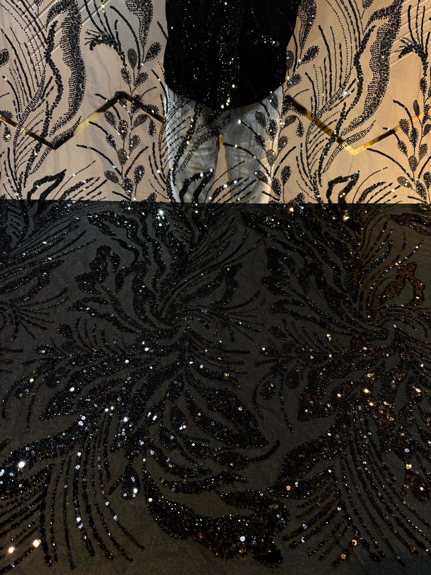 Keo Black Handwork Net Embroidery 50 inch width – Fabric Forever